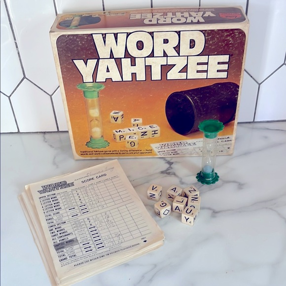 Milton Bradley | Games | Vintage 978 Word Yahtzee Game | Poshmark